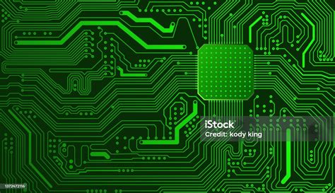 컴퓨터 프로세서의 녹색 벡터 이미지 회로판에 대한 스톡 벡터 아트 및 기타 이미지 회로판 모터 레이싱 트랙 녹색 Istock