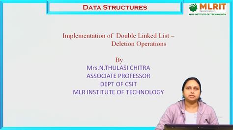 Lec30 Ds Implementation Of Double Linked List Deletion Operations By