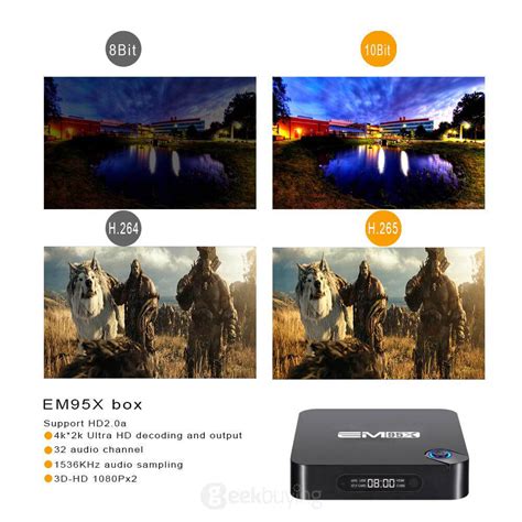 Em95x Amlogic S905x Android 6 0 Marshmallow 2g 16g Tv Box