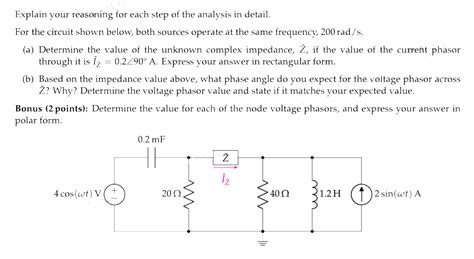 solved explain your reasoning for each step of the analysis