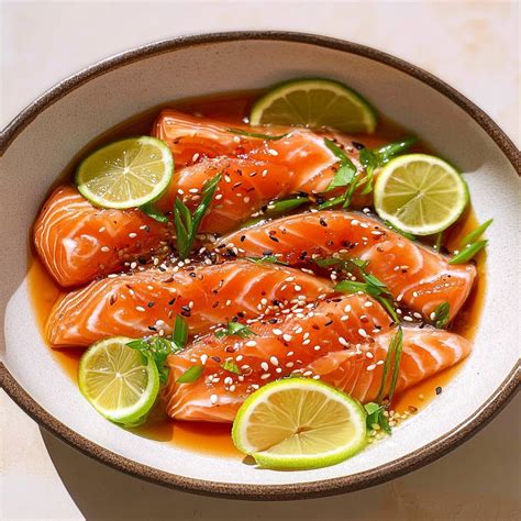 Salmon Crudo With Citrus Soy Dressing