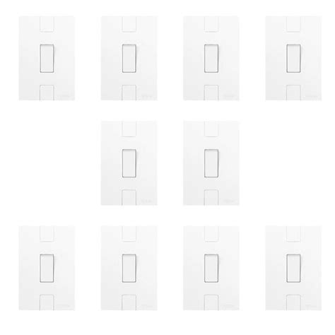 Conjunto De 10 Interruptores De 1 Tecla Simples Com Placa 4x2 Shopee Brasil