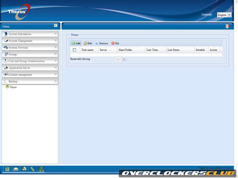 Configuration Backup Thecus N4100pro Nas Server Review Page 11 Overclockers Club
