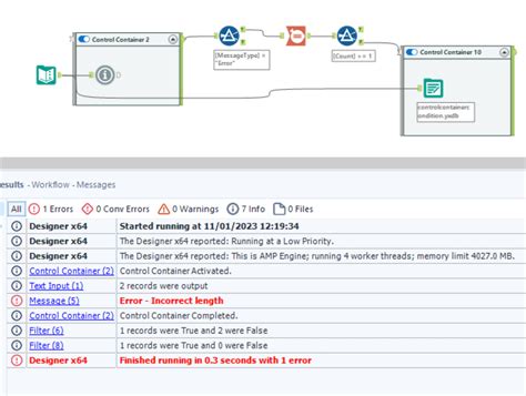 Solved Stop Output When There Are Errors Found Via The Me Alteryx Community