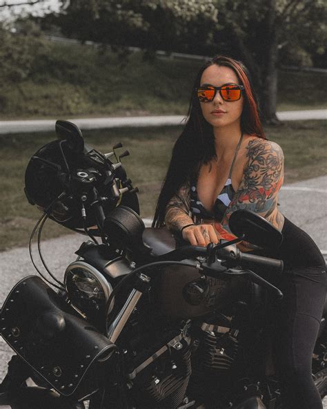 Antoniajane94 Not My Problem 🏍️ Harley 883 Bike Tattoos