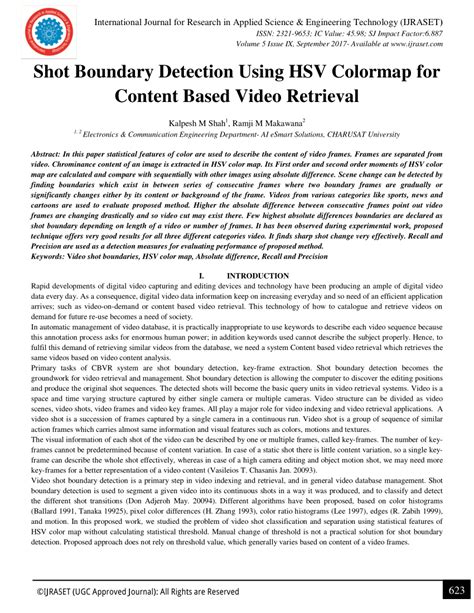 [pdf] shot boundary detection using hsv colormap for content based