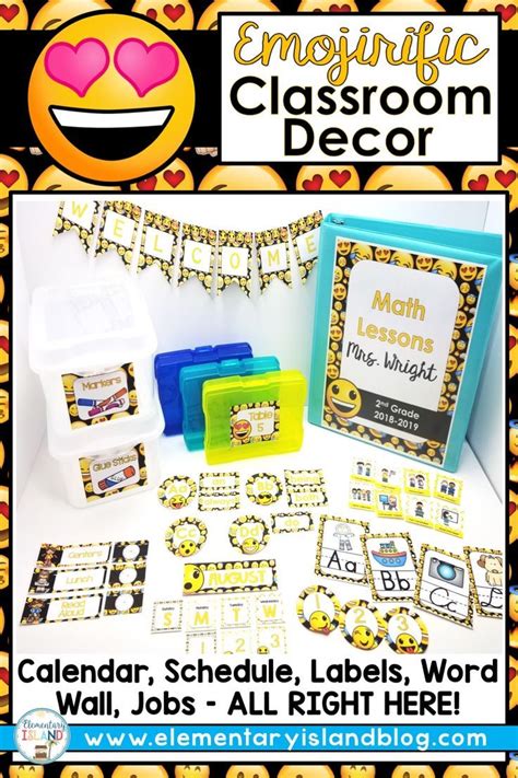Emoji Classroom Decor Emoji Classroom Theme Bundle