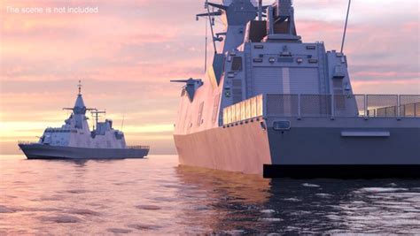 Modelo 3d Buque De Combate De La Clase Corvette De La Armada Preparado Para Maya Turbosquid