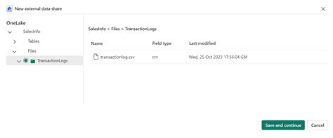 创建外部数据共享 Microsoft Fabric Microsoft Learn