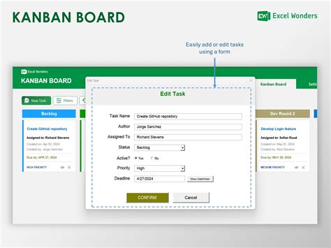 Kanban Board Excel Template Productivity Enhancement Advanced Time Management Features For