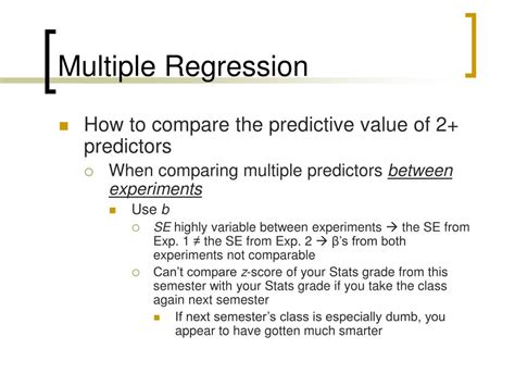 Ppt Multiple Regression Powerpoint Presentation Free Download Id436124