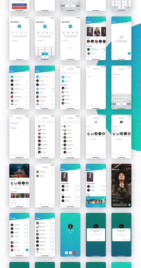 Flutter Messaging App Ui Kit — Ui Kits On Ui8 Mobile App Design Inspiration Social App Design