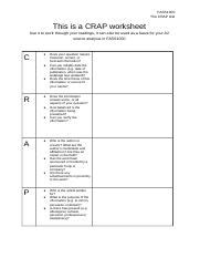 Mastering The CRAP Test For Effective Source Analysis Course Hero