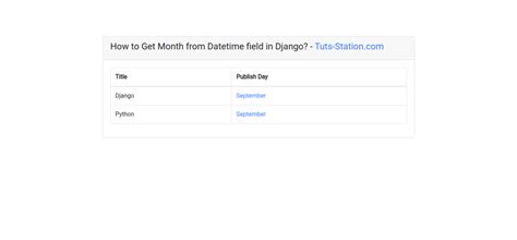 如何从 django 中的日期时间字段获取月份？ 一点一滴学编程 ai吧python
