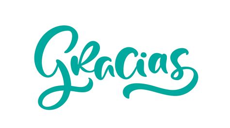 Gracias Moderno Caligrafía Con Pincel Gracias Letra Imágenes De