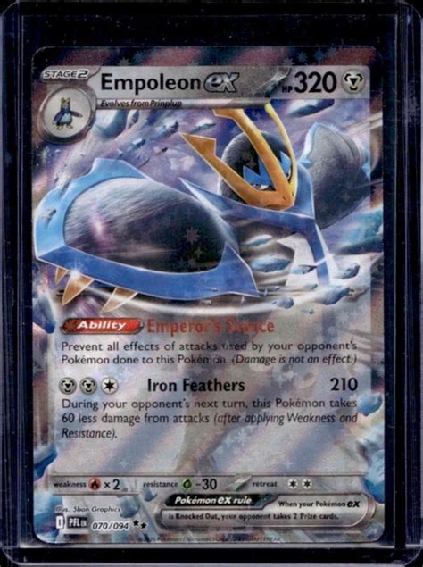 2025 Pokemon Phantasmal Flames Pfl En Empoleon Ex Double Rare 070094