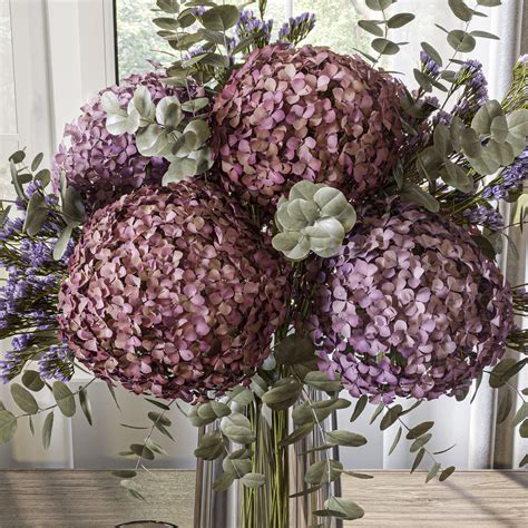 Flower Set 056 Dry Hydrangea 3d Model Cgtrader