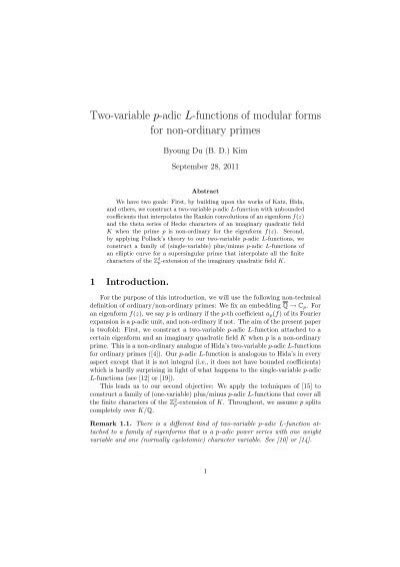 Two Variable P Adic L Functions Of Modular Forms For Non Ordinary