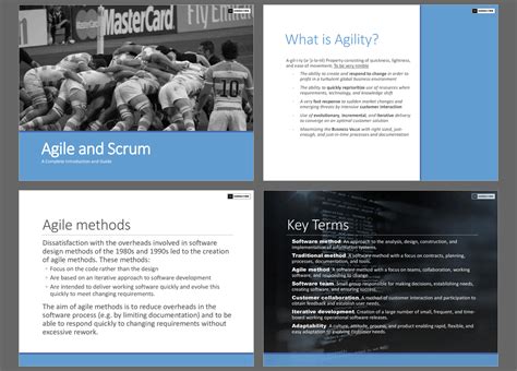 Agile And Scrum Introduction Guide Ppt Slide Deck