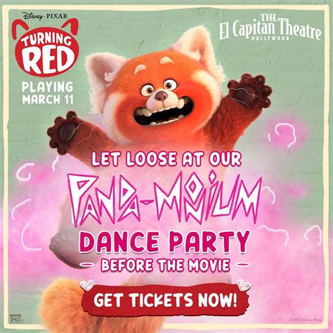 Tickets Available Now For Disney Pixars Turning Red At The El