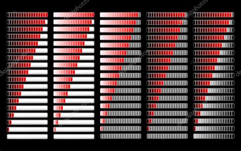 Red Different Loader Progress Bar Stock Vector By ©ngaga35 49731585