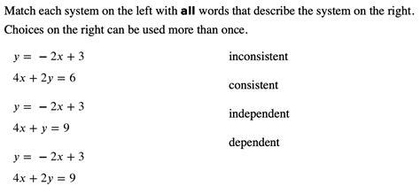 Solved Match Each System On The Left With All Words That Chegg Com