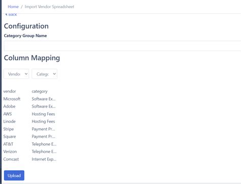 Uploading Vendor Categorization Csv Files Docuclipper
