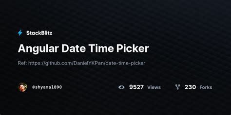 angular date time picker stackblitz