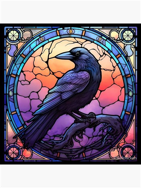 Best 13 Crows On Stained Glass Artofit
