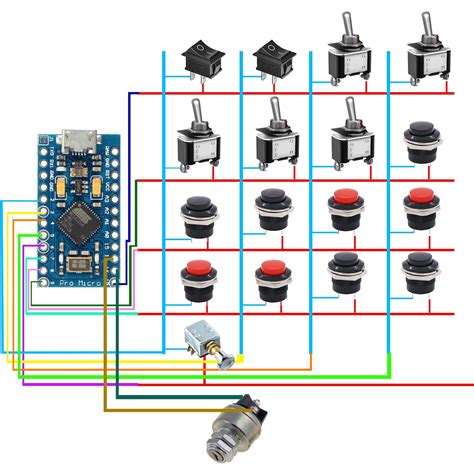 button box wiring matrix r arduinoprojects