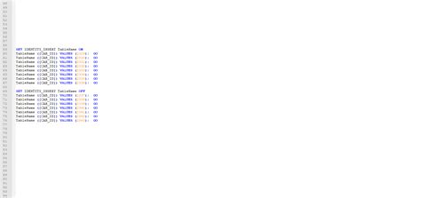 Populateidentitycolumn Issue Drumsta Sql Generate Insert Github