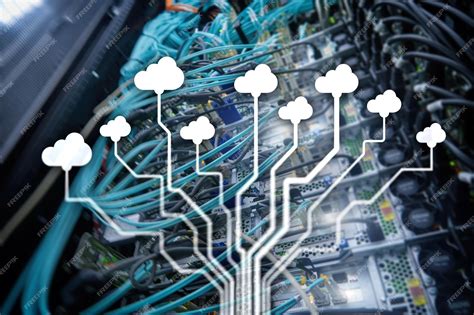 Premium Photo Cloud Technology Networking Data Storage Internet Concept
