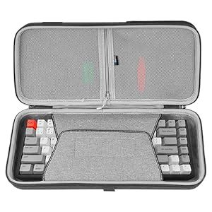 GEEKRIA Keyboard Case Hard Shell Travel Carrying Bag For Key Wireless Portable Keyboard