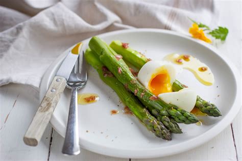 Asperges Vertes Aux Oeufs Mollets Au Thermomix Yummix
