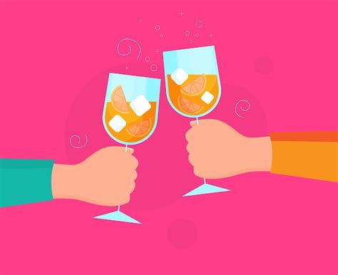 Premium Vector Isolated Vector Cocktail In Flat Style