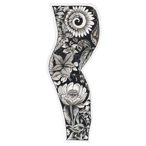 Download Black And White Tattoo Sleeve Png Gjo