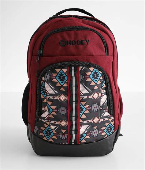 Hooey Ox Aztec Backpack Mens Bags In Burgundy Black Buckle