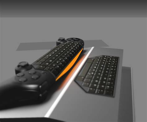 Gamepad Keyboard Hybrid Idea Free 3d Model Cgtrader