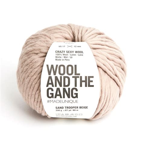 Wool And The Gang Sand Trooper Beige Crazy Sexy Wool 200g Hobbycraft