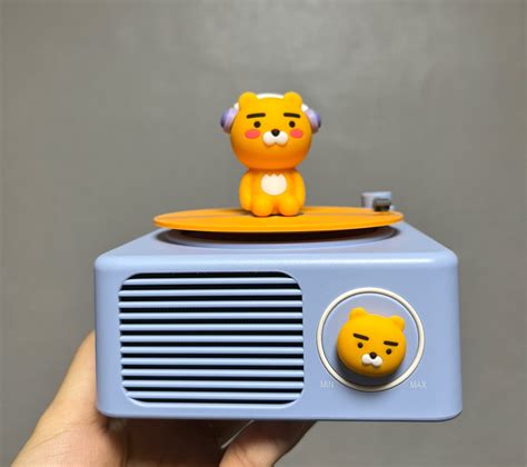 귀여운거 최고 인프피 블루투스 스피커 추천 카카오프렌즈 턴테이블 블루투스 스피커 라이언