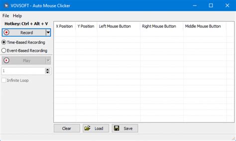 Vovsoft Auto Mouse Clicker скачать на Windows бесплатно