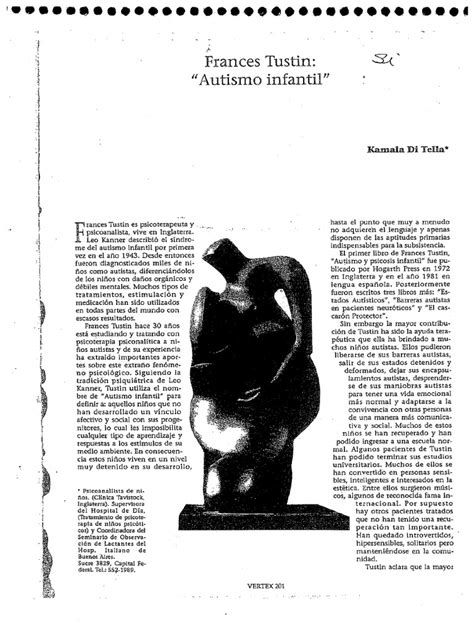 Articulo Kamala Di Tella Autismo Pdf