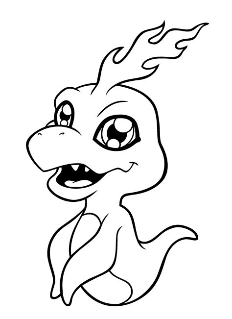 Coloring Page Digimon Coloring Pages