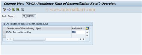Fparsum0 Sap Tcode Fica Reconciliation Key Resid Time