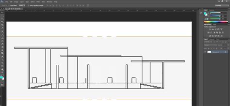 architecture section drawings quick sketchup and photoshop tutorial