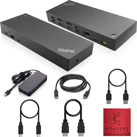 40af0135us Lenovo Docking Station Dual Monitor Hybrid Usb C With Usb A Thinkpad