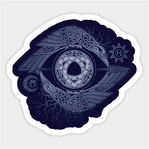 Odins Eye Odin Sticker Teepublic