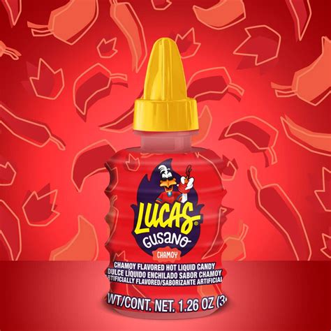 Lucas Gusano Chamoy 1 26 Ounce 10 Per Box 30 Per Case