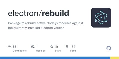 Github Electron Rebuild Package To Rebuild Native Node Js Modules Against The Currently