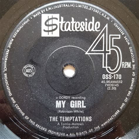 The Temptations My Girl 1964 Vinyl Discogs